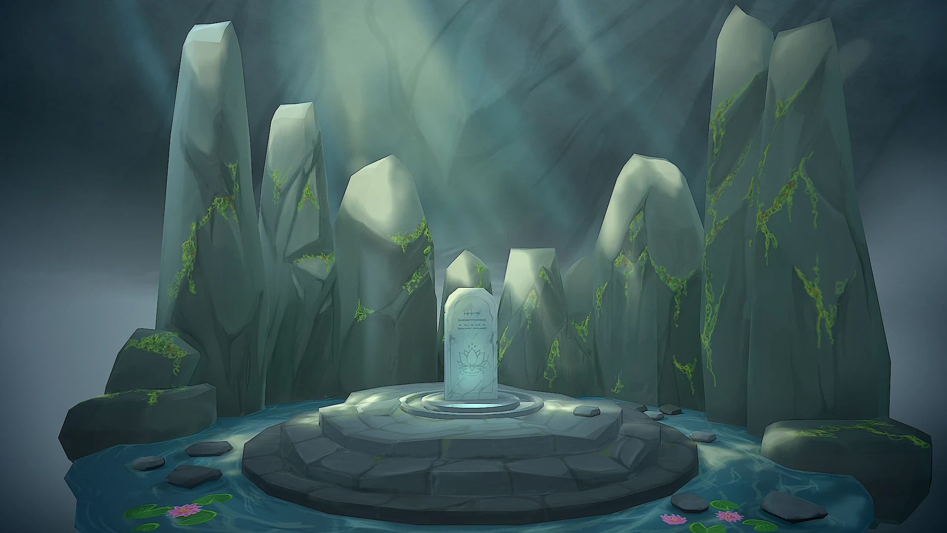 ArtStation - 3D Stylised Altar - Environment