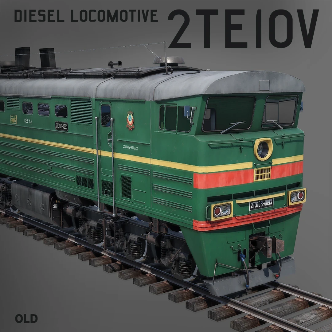 ArtStation - Mainline diesel locomotive 2TE10V
