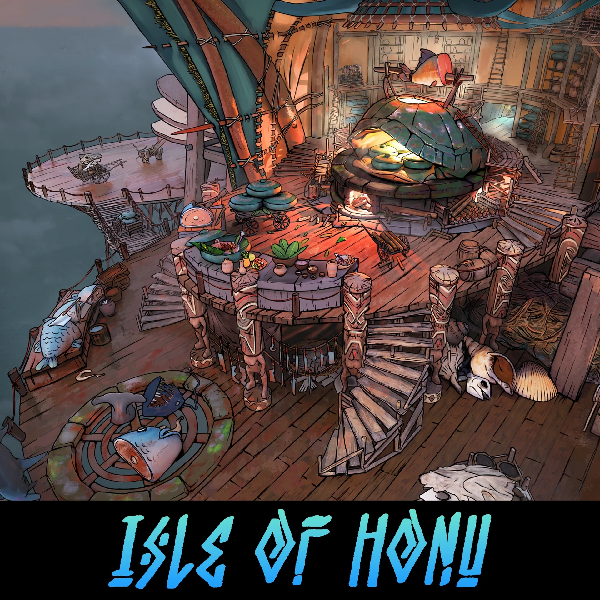 ArtStation - Isle of Honu- Angler Cookhouse Cutaway