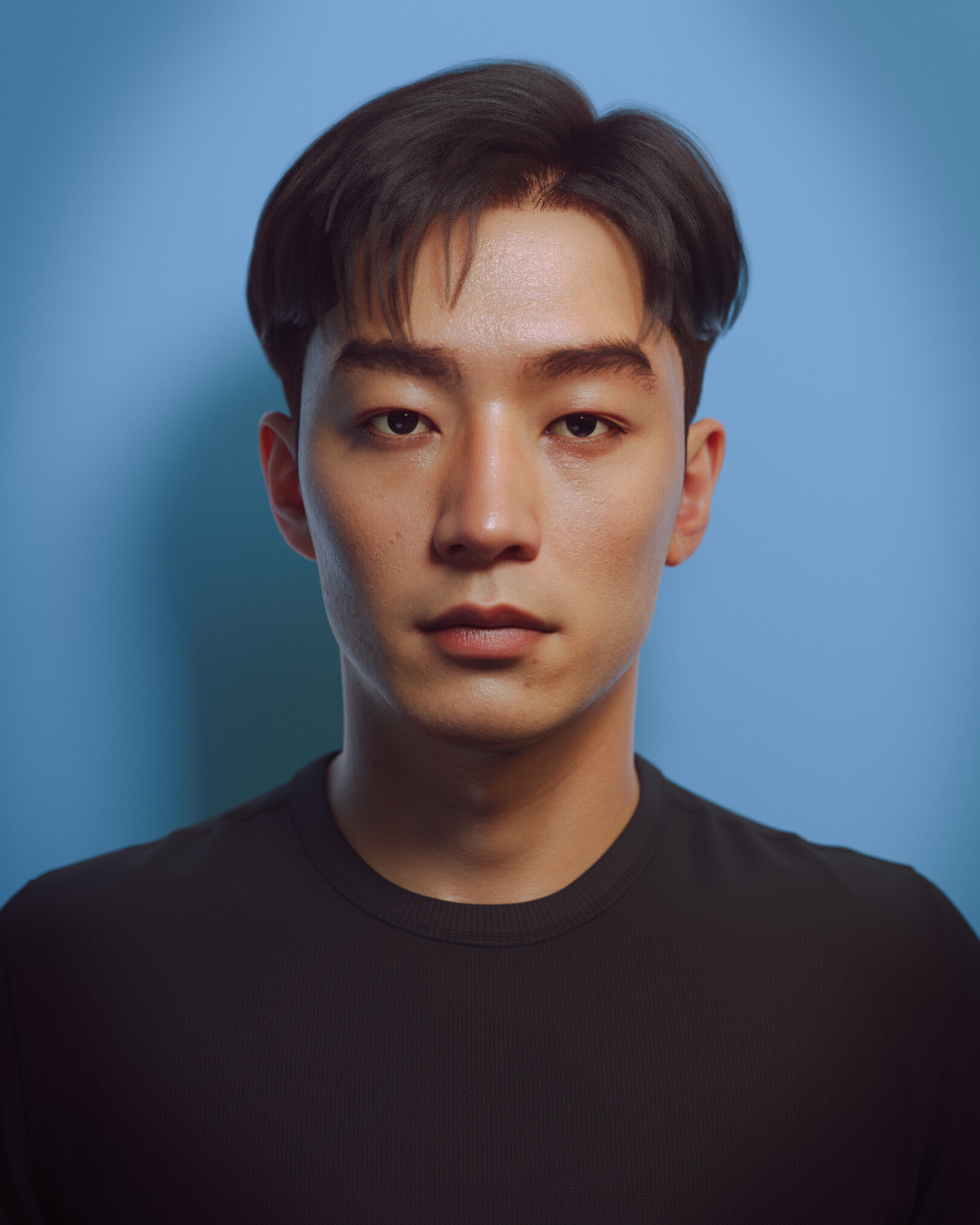 ArtStation - PixelHair Korean Two-Block Male 3D Hair Groom for Blender and Unreal Engine (Metahuman)