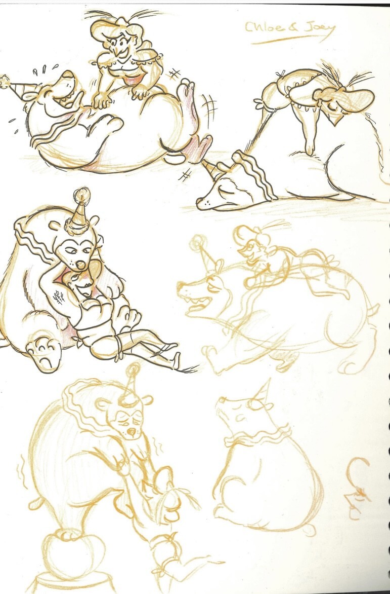 ArtStation - Creative Concepts & Story- Joey The Bear Design Process- Character Design