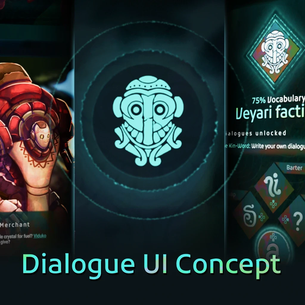 ArtStation - Dialogue UI Concept