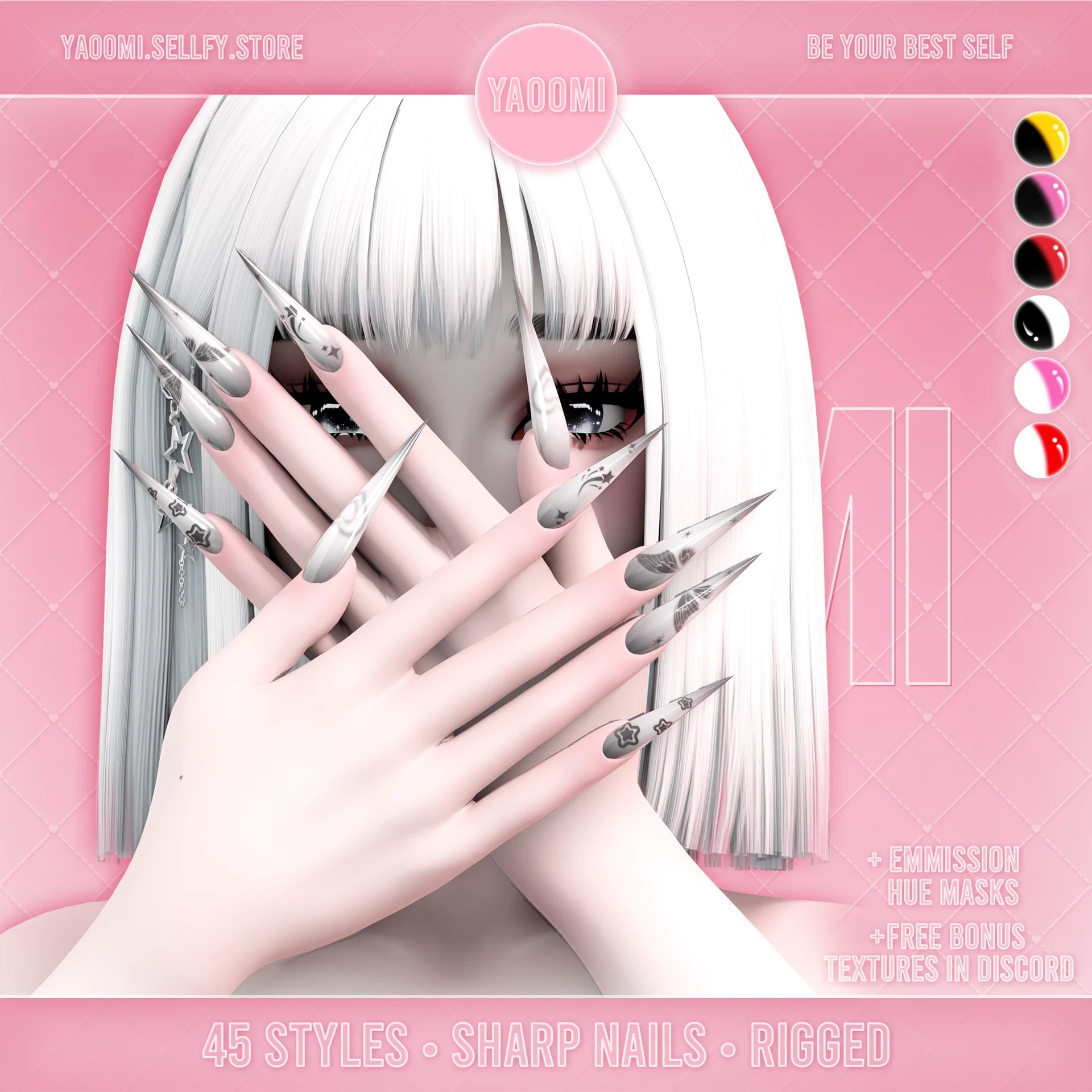 ArtStation - Sharp Nails for VRChat
