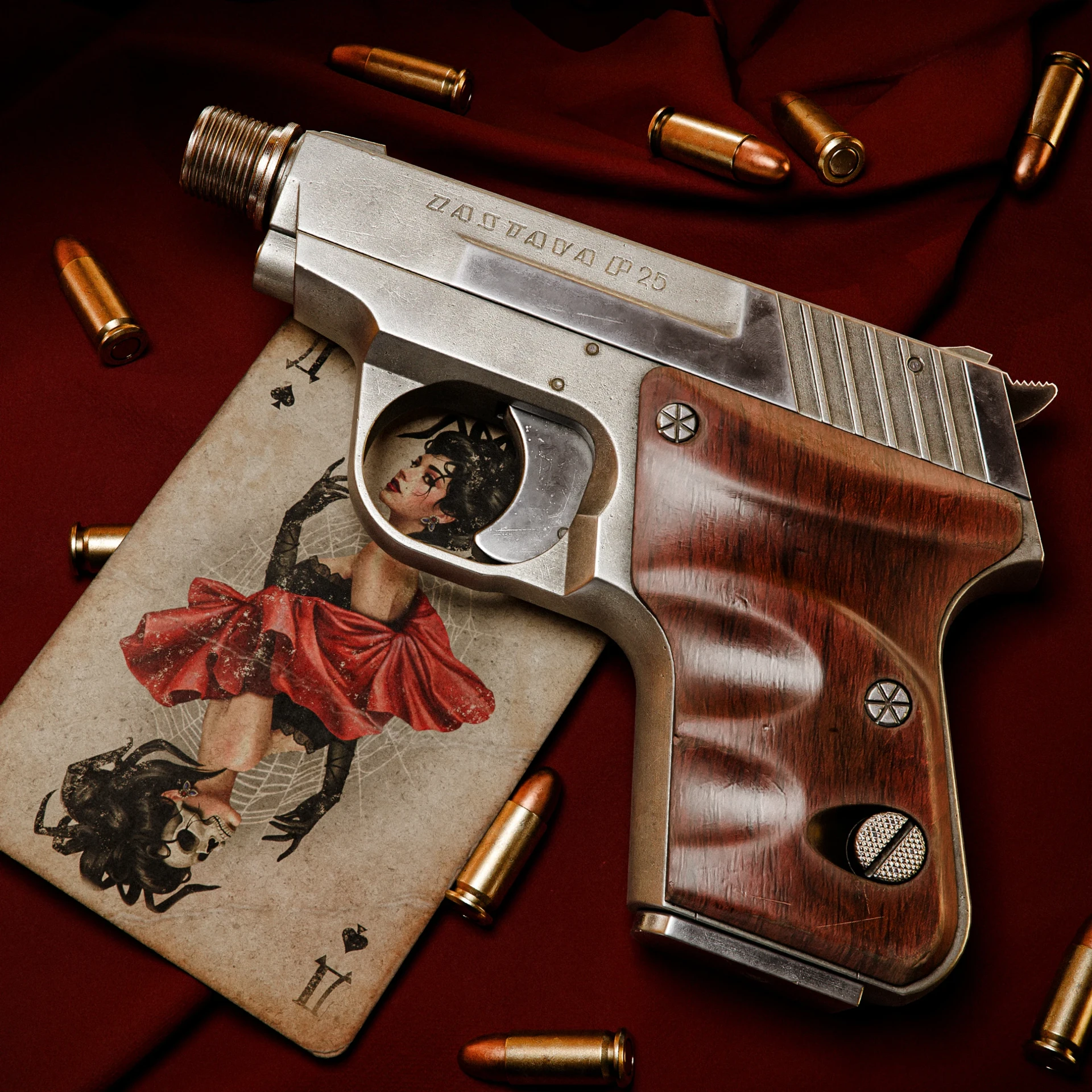 ArtStation - "MORE DEADLY THAN THE MALE." — Zastava P25 "Crna Dama ...