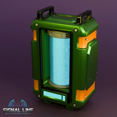 ArtStation - Sci-Fi Power Cell - Prop Design 3D Model From 2D Concept