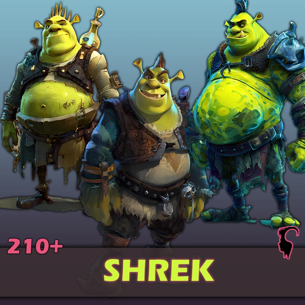 ArtStation - 210+ SHREK ILLUSTRATIONS REFERENCE PACK - Vol.1