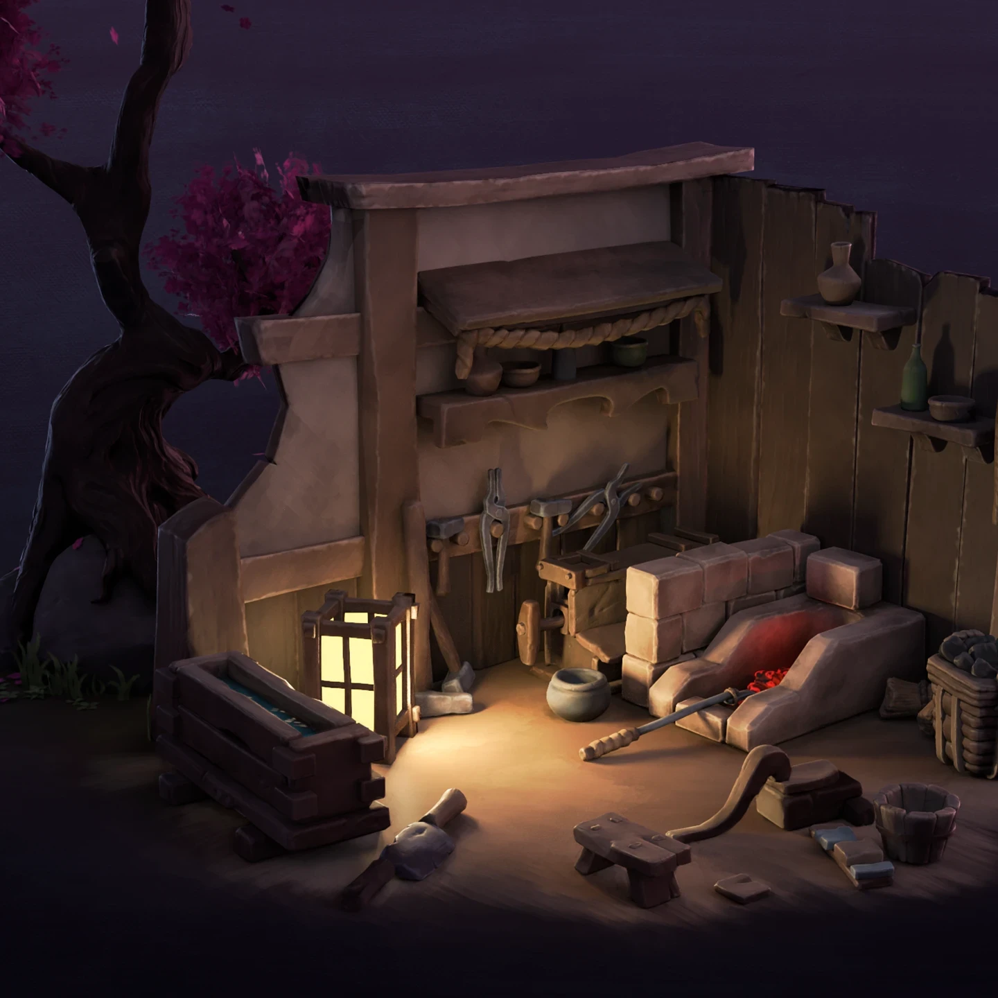 ArtStation - Sword Maker Workshop