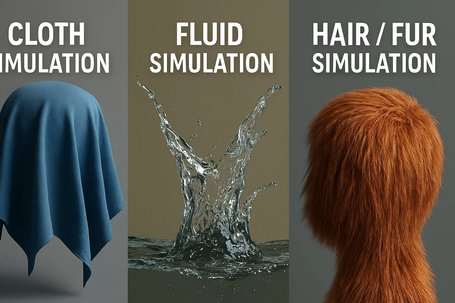 ArtStation - CLOTH AND FLUID AND HAIR FUR SIMULATION