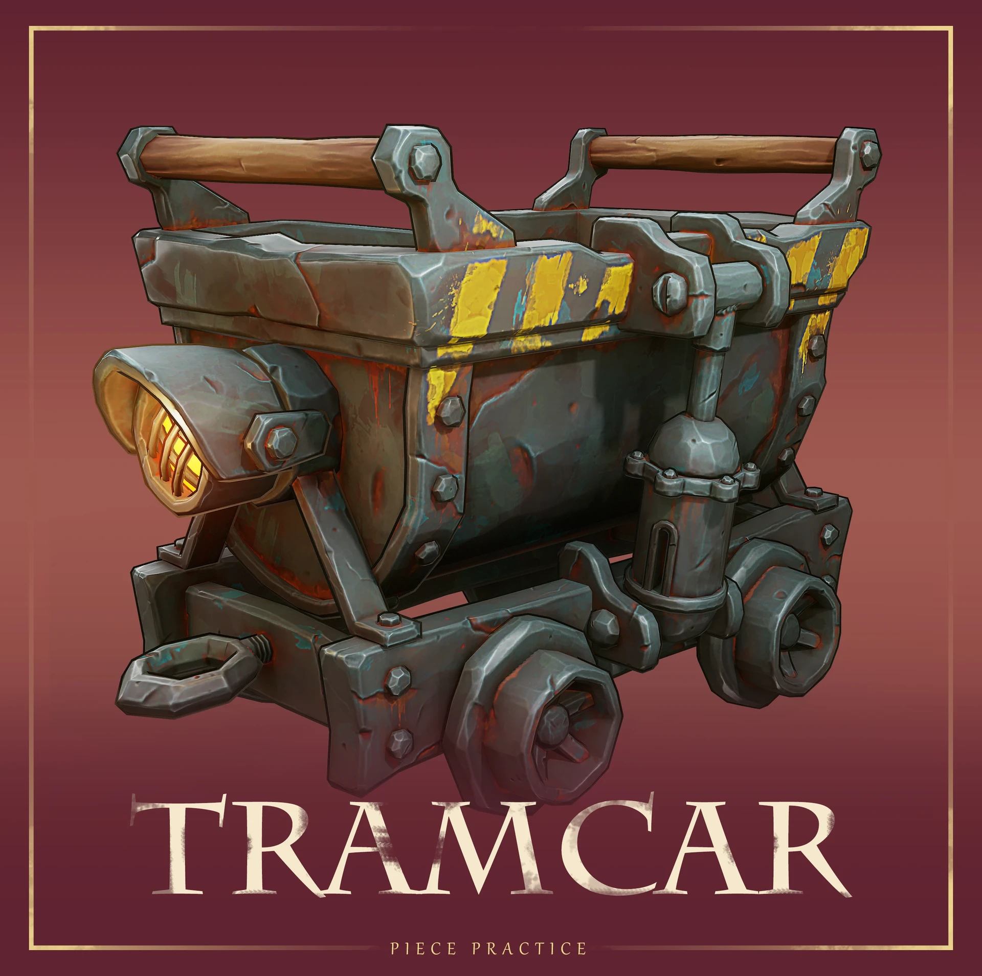 ArtStation - Stylish small mining cart
