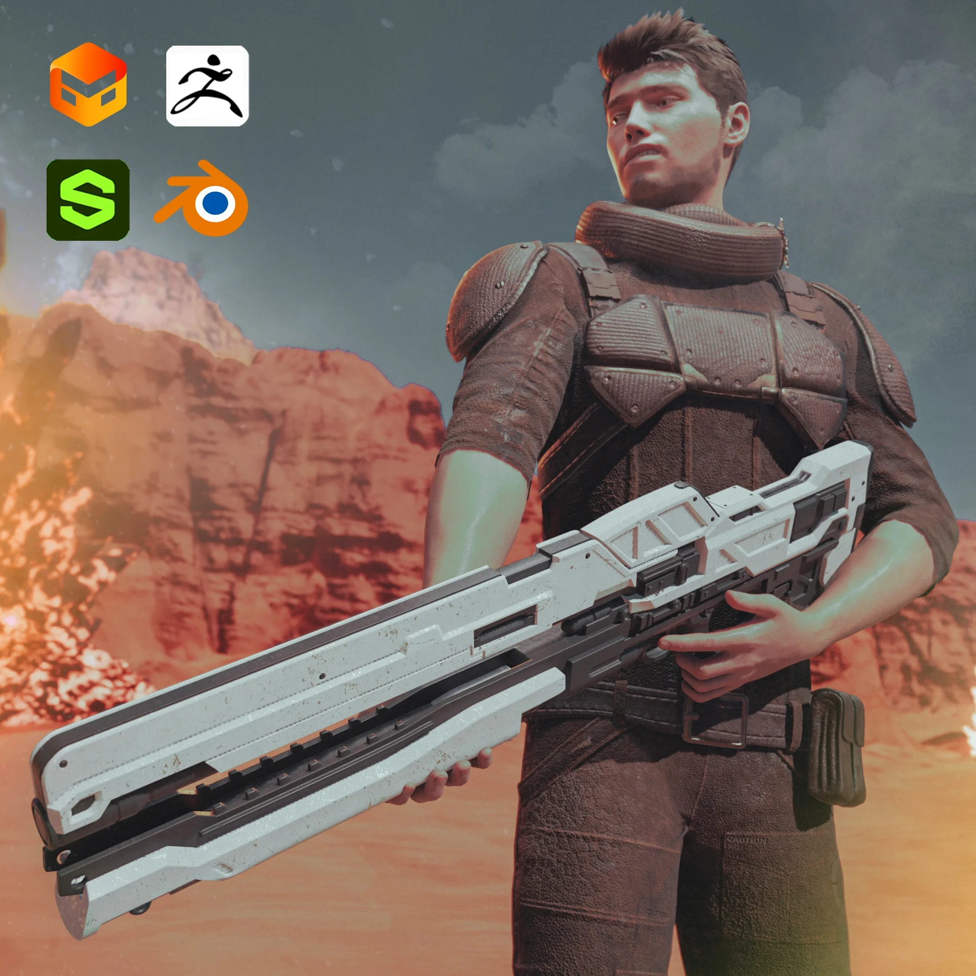 ArtStation - Sci-Fi Soldier