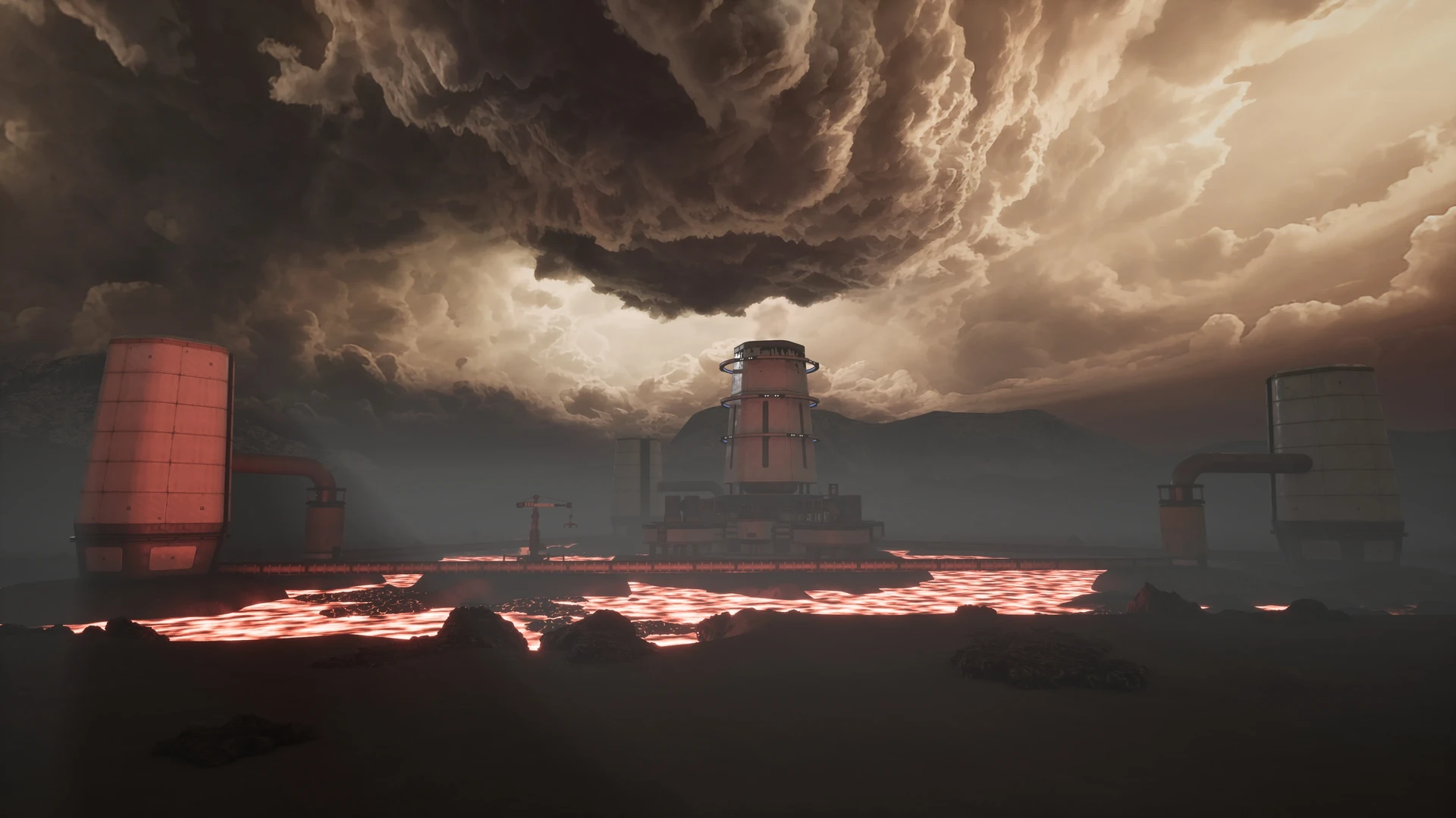 ArtStation - Volcano Sci-FI