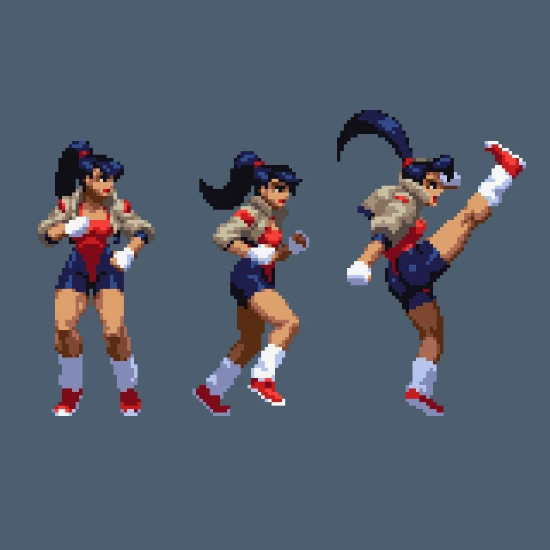 ArtStation - Pixel art animation - Kelly