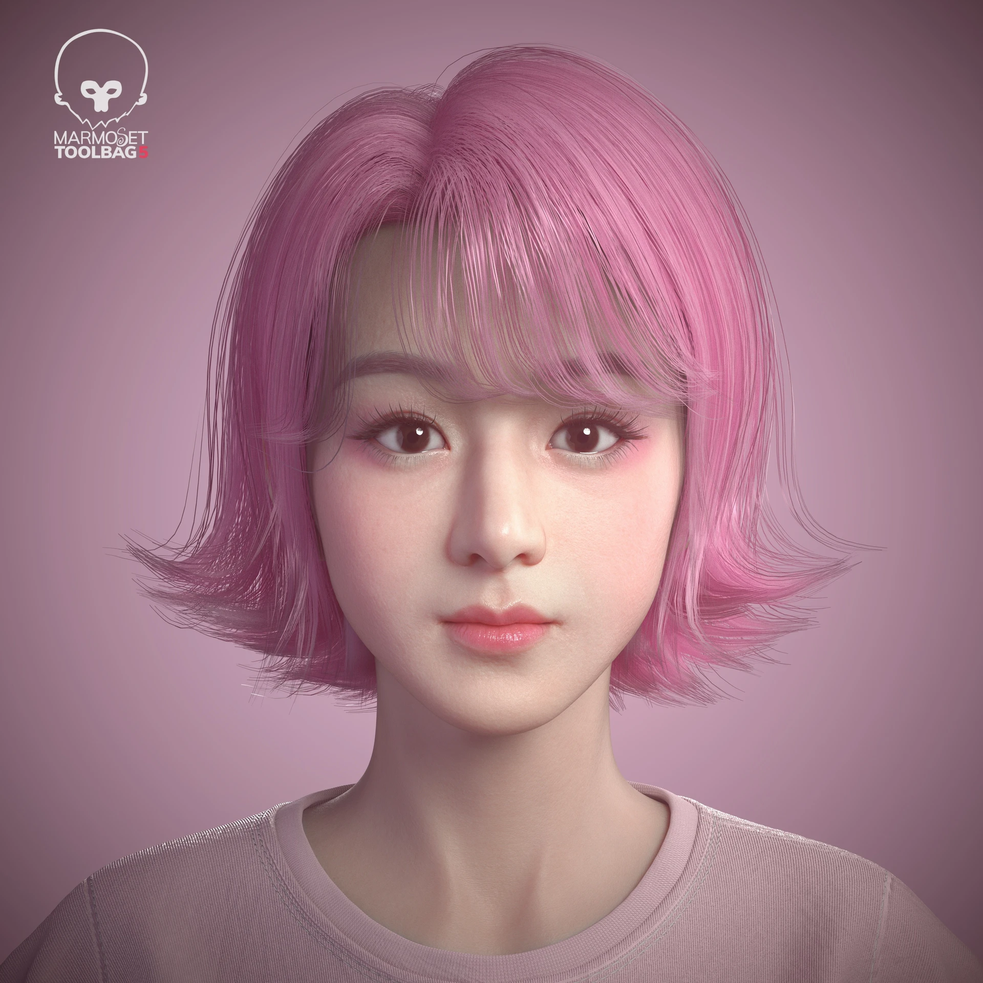 ArtStation - Girl who loves pink