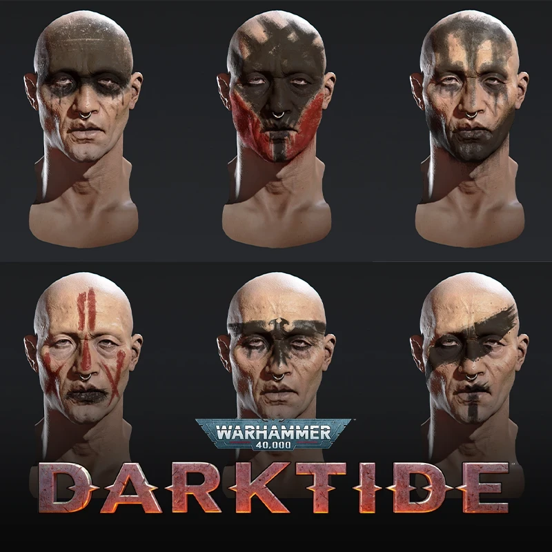 ArtStation - Warhammer 40,000: Darktide - Hive Scum Face Paint
