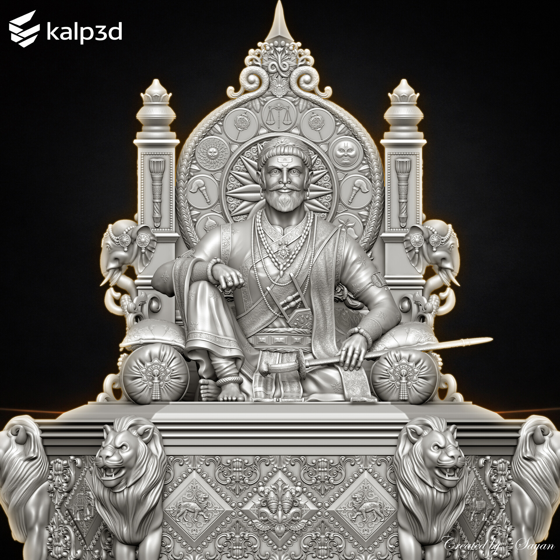 ArtStation - Chhatrapati Shivaji Maharaj | Hyper-Detailed 3D Printable ...