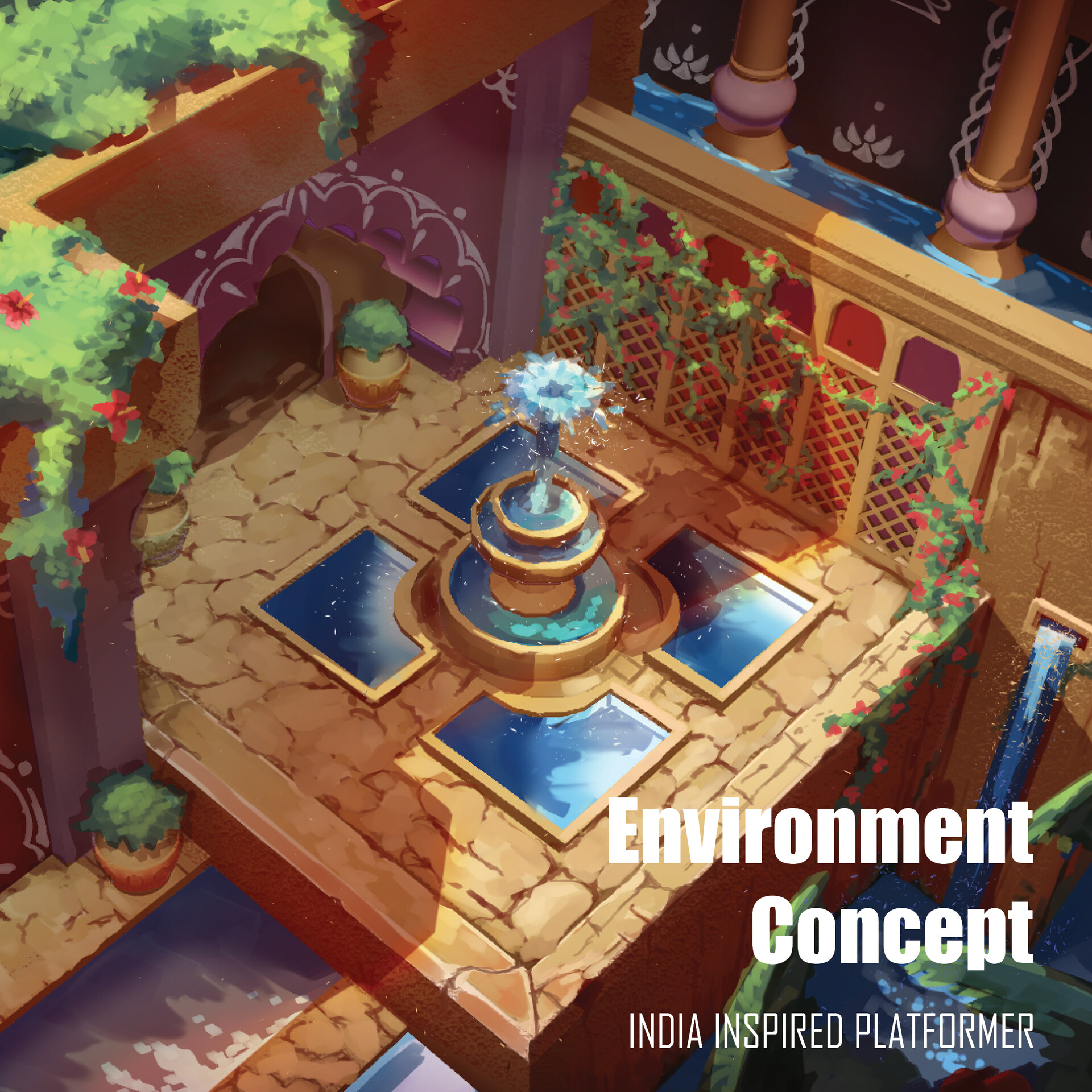 ArtStation - 3D Platformer Environment Concept Art