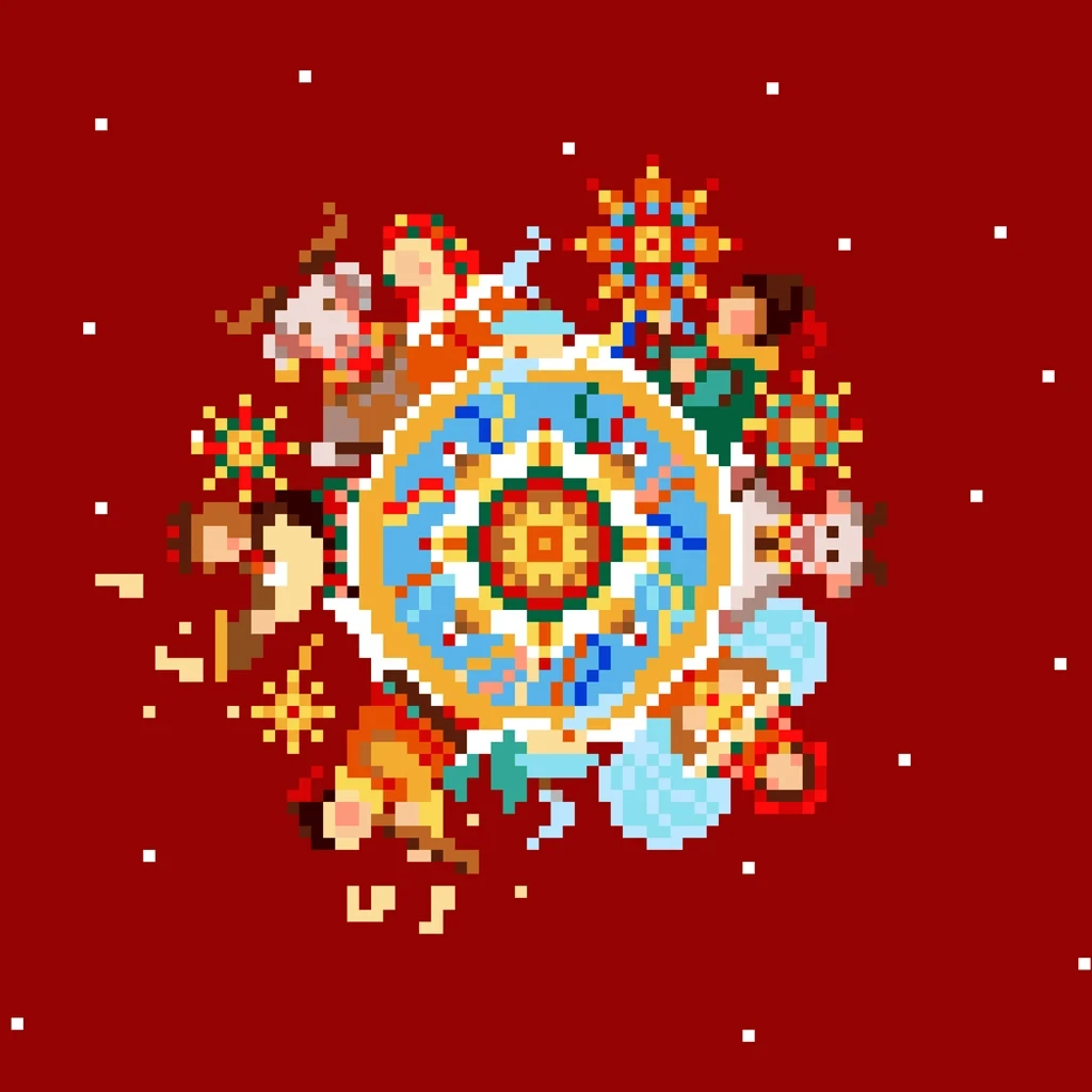 ArtStation - Christmas Pixel Ornament Book