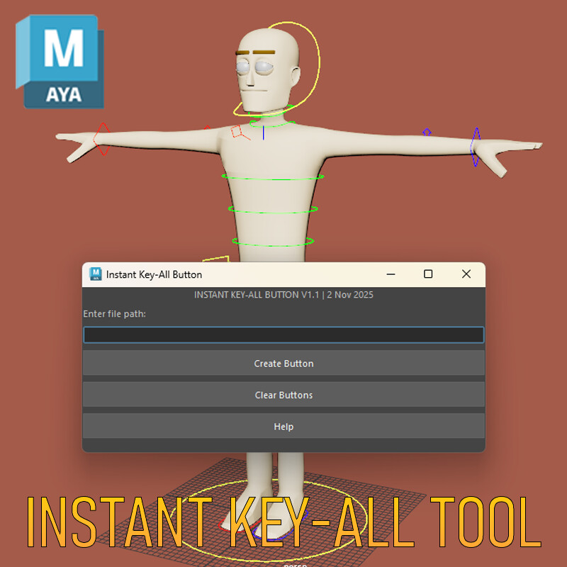 ArtStation - Instant Key-All Button Tool - Autodesk Maya