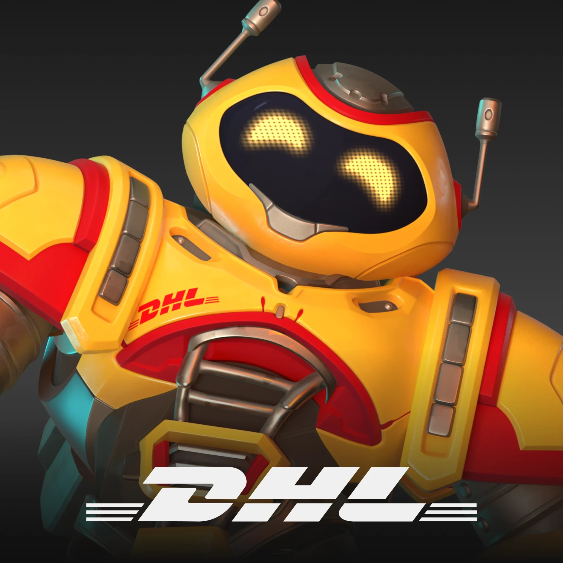 ArtStation - DHL Cargo Mascot Character Design
