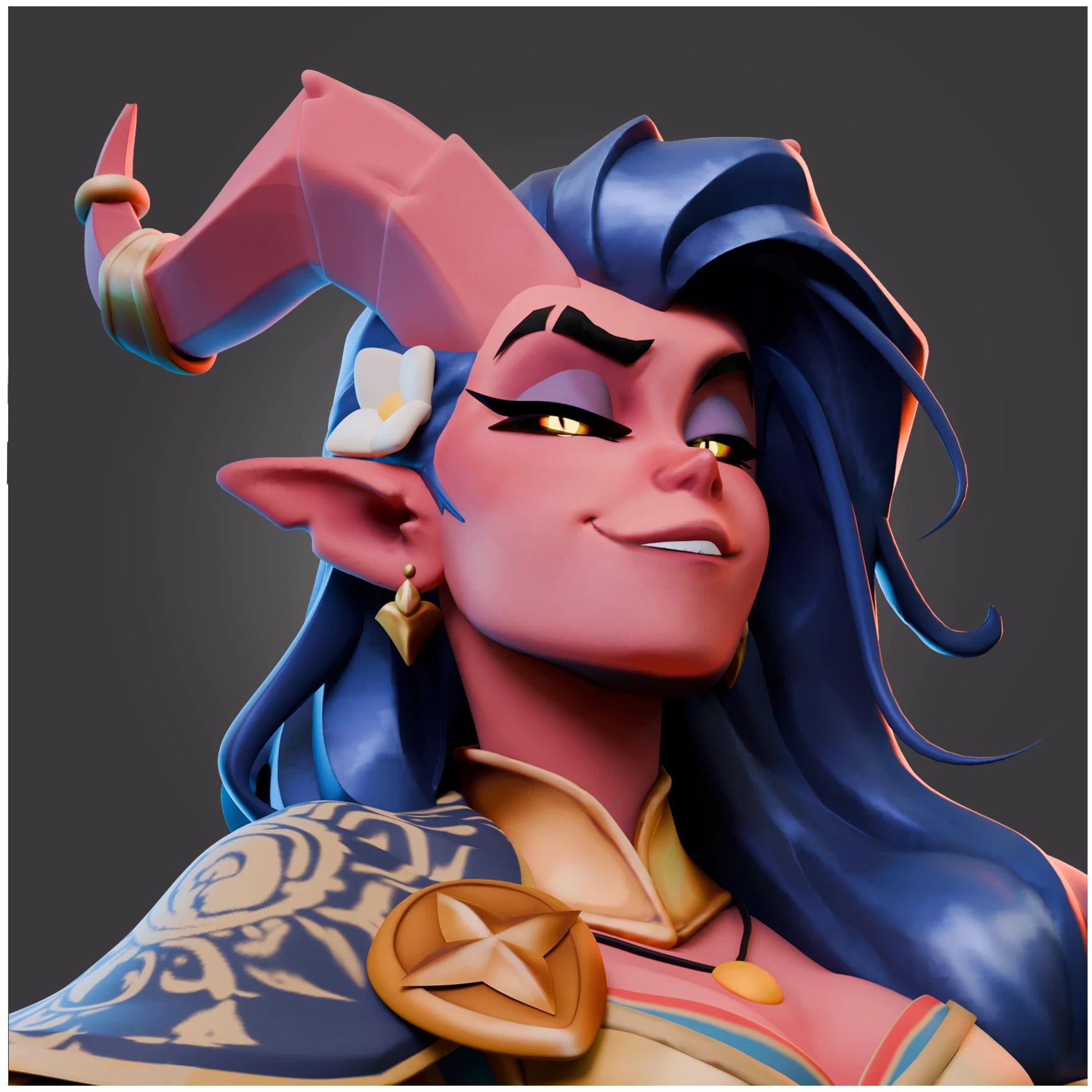 ArtStation - Tiefling Lady