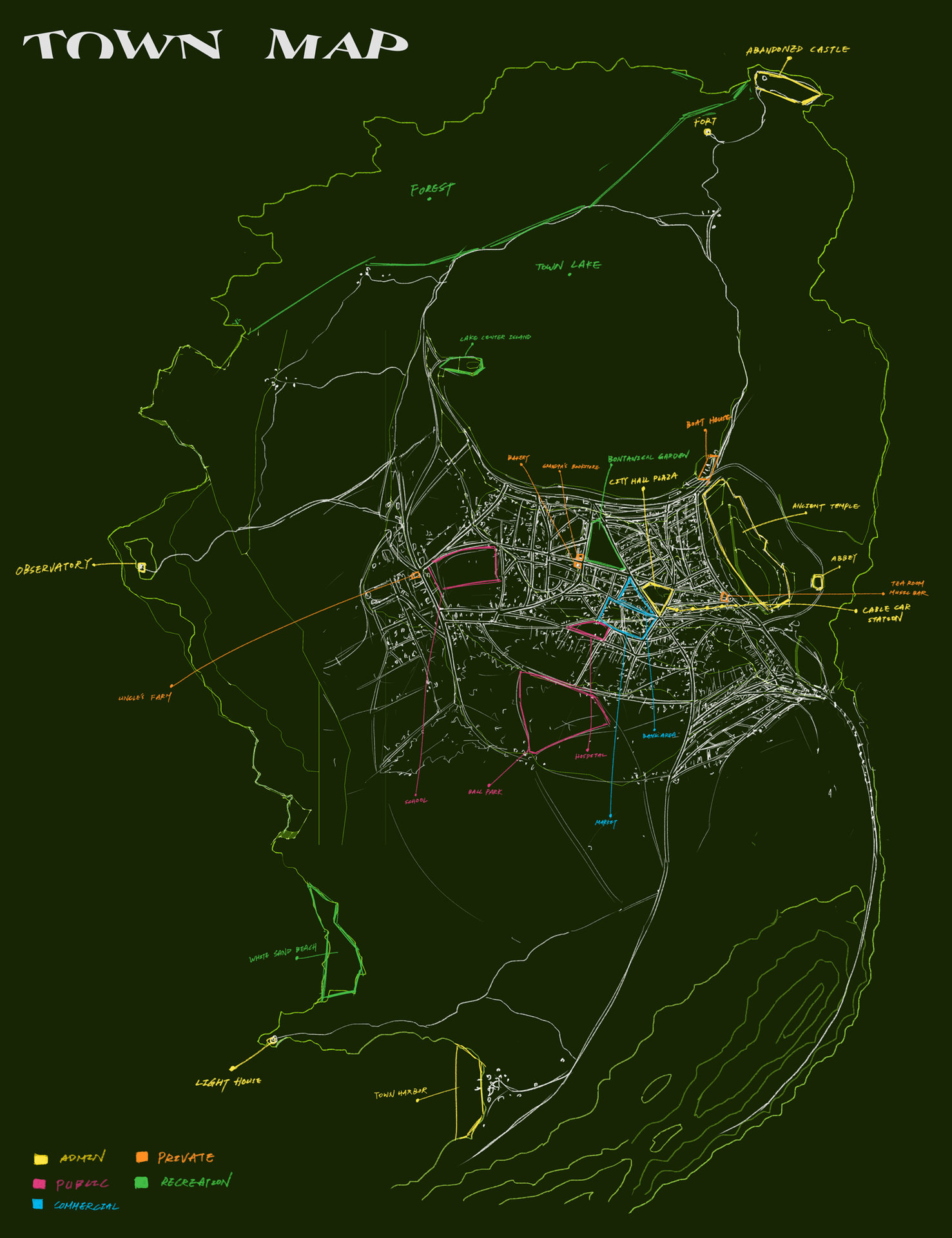 ArtStation - Town Map