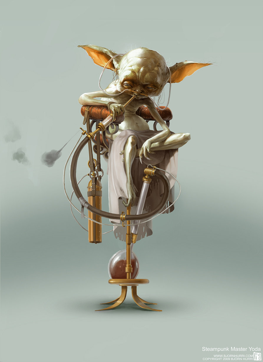 ArtStation - Steampunk Starwars - Yoda