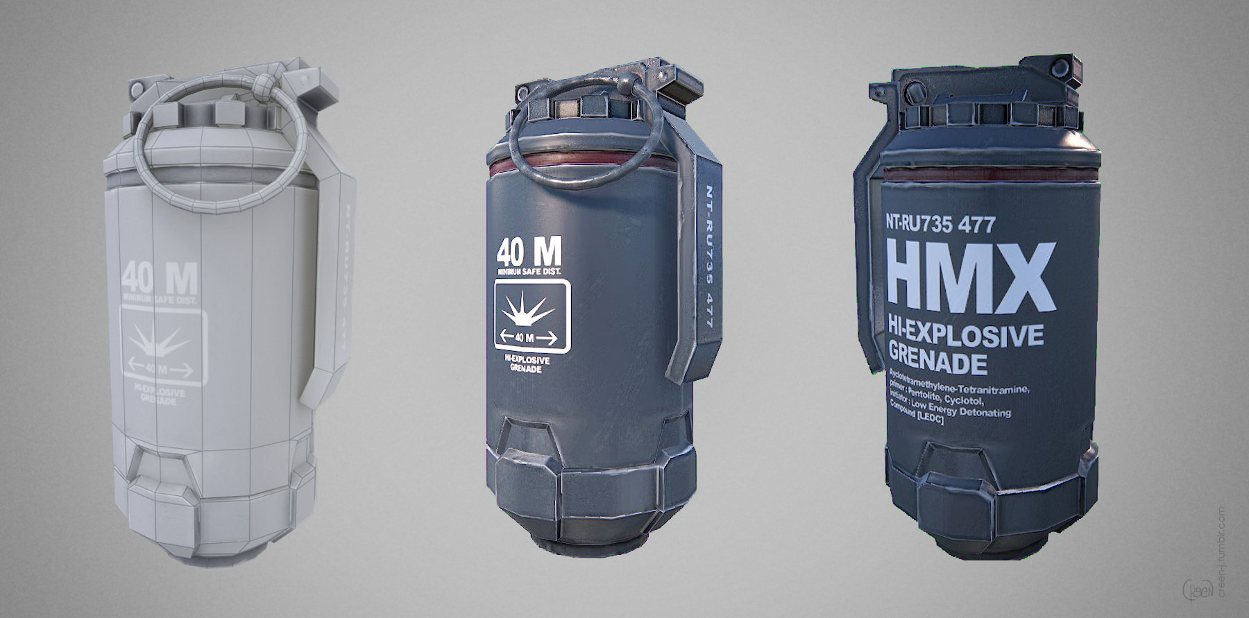 ArtStation - Grenade from "Elysium"