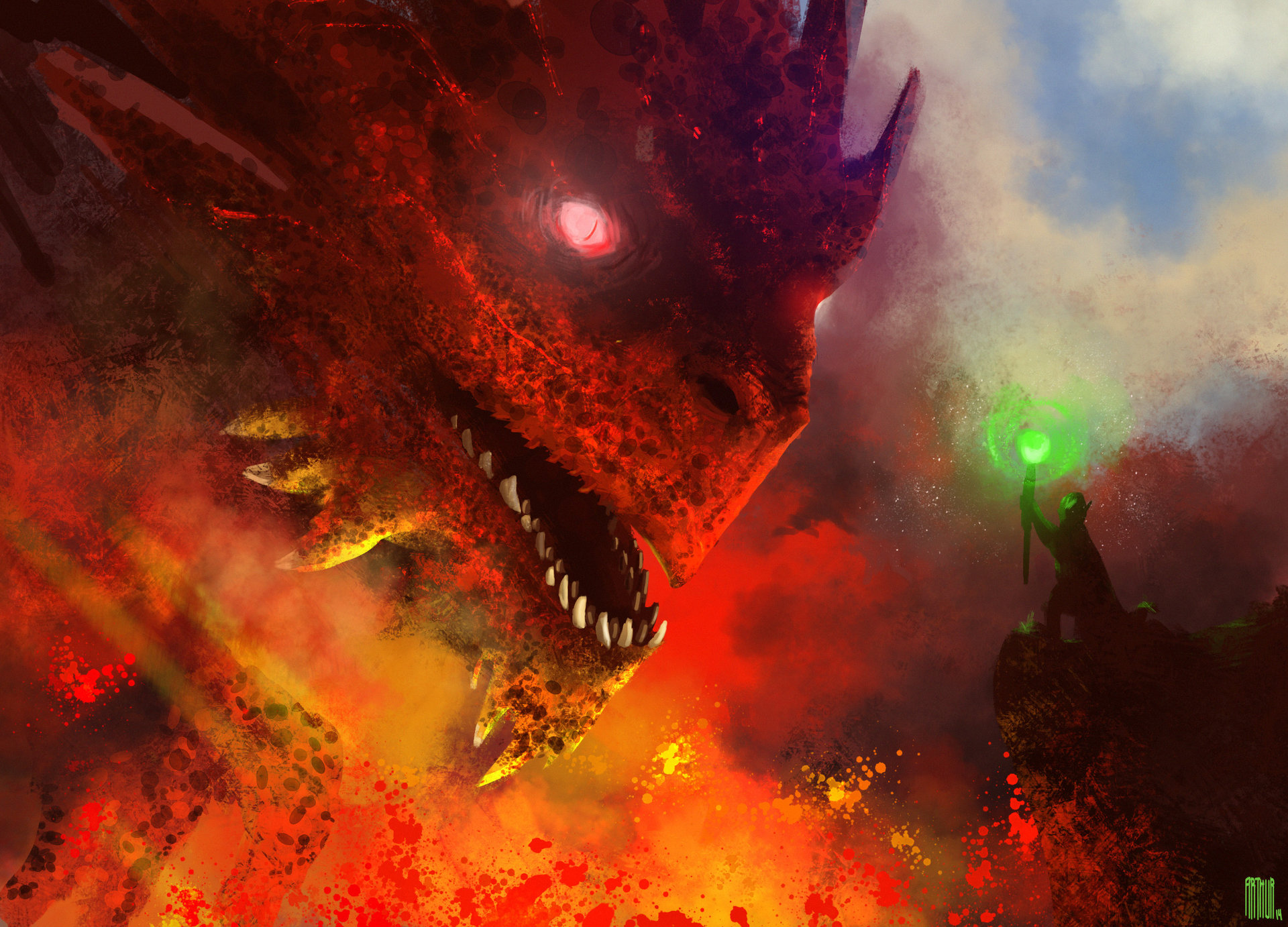 ArtStation - Red Dragon