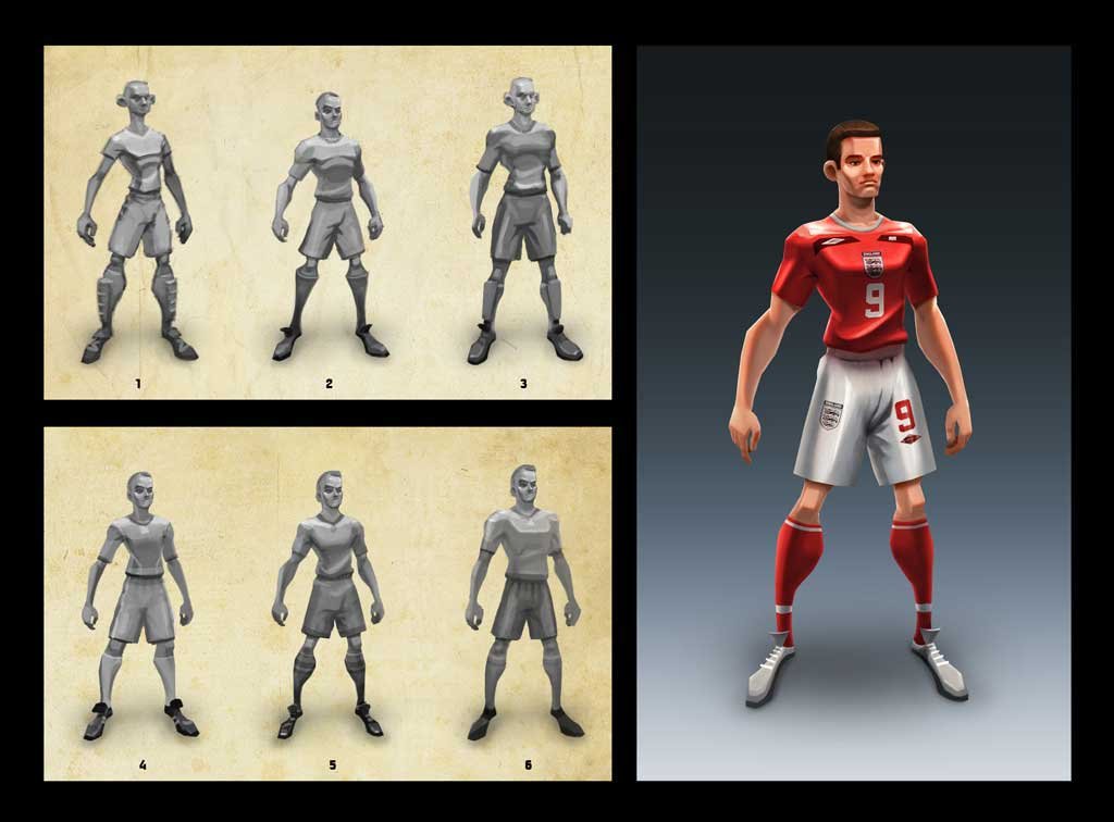 ArtStation - FIFA Wii Character Design