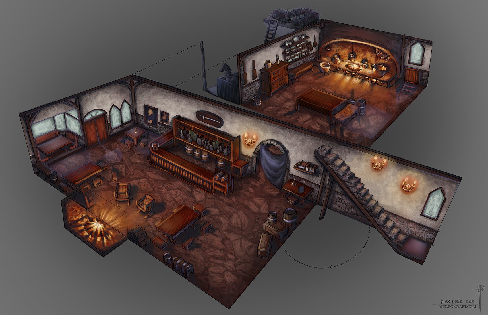 ArtStation - The Waystone Inn