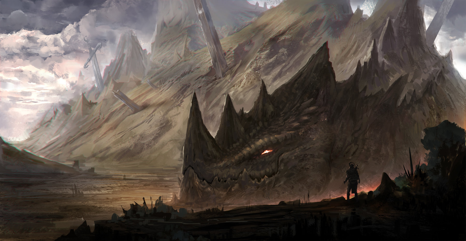 ArtStation - God Swords - Mountain, Kyle Sewnarain