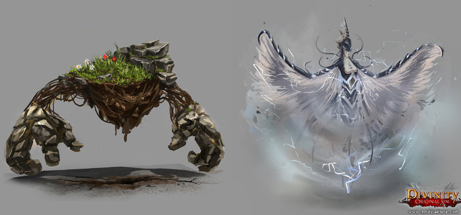 ArtStation - Elemental concepts (earth/wind)