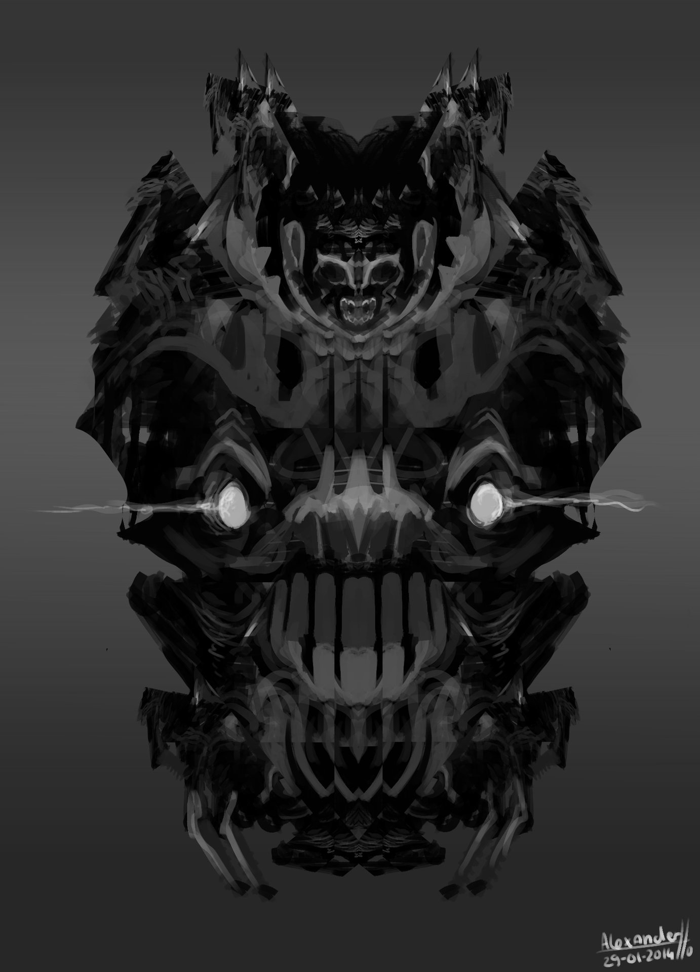ArtStation - black skull