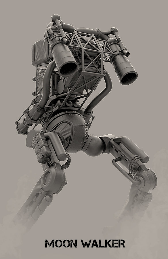 ArtStation - Moon Walker WIP