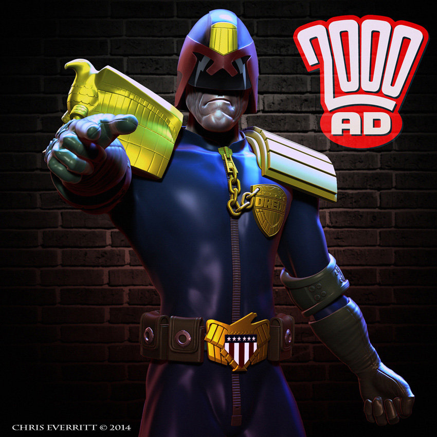 ArtStation - Judge Dredd fan art