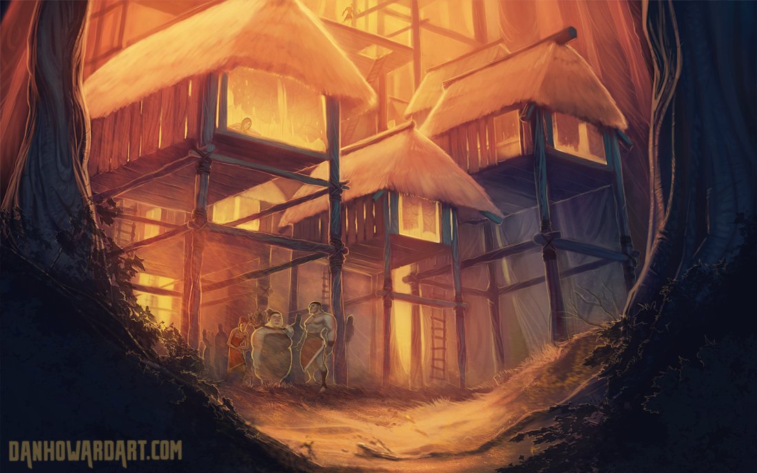 ArtStation - Orc Fight background