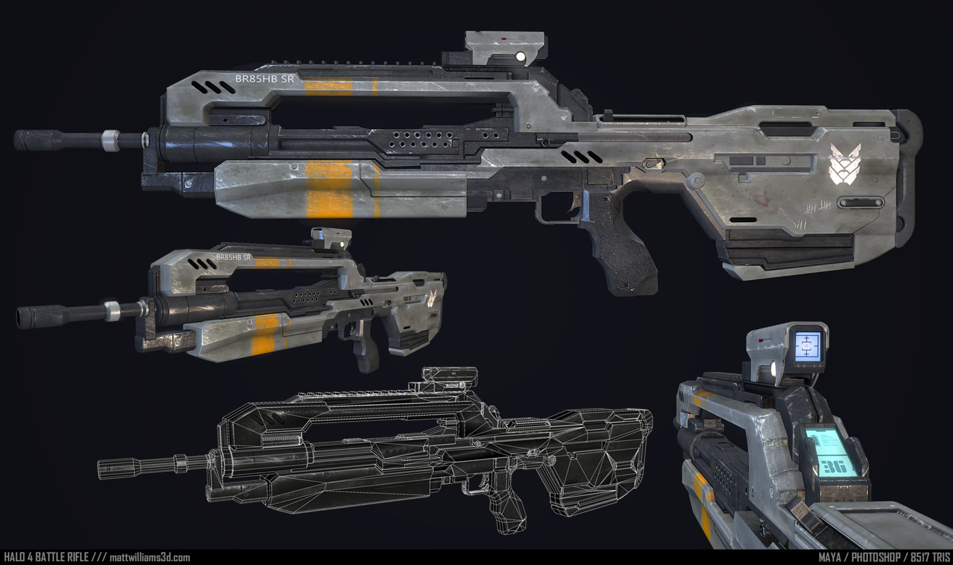 ArtStation - Haly 4 Battle Rifle (fanart)