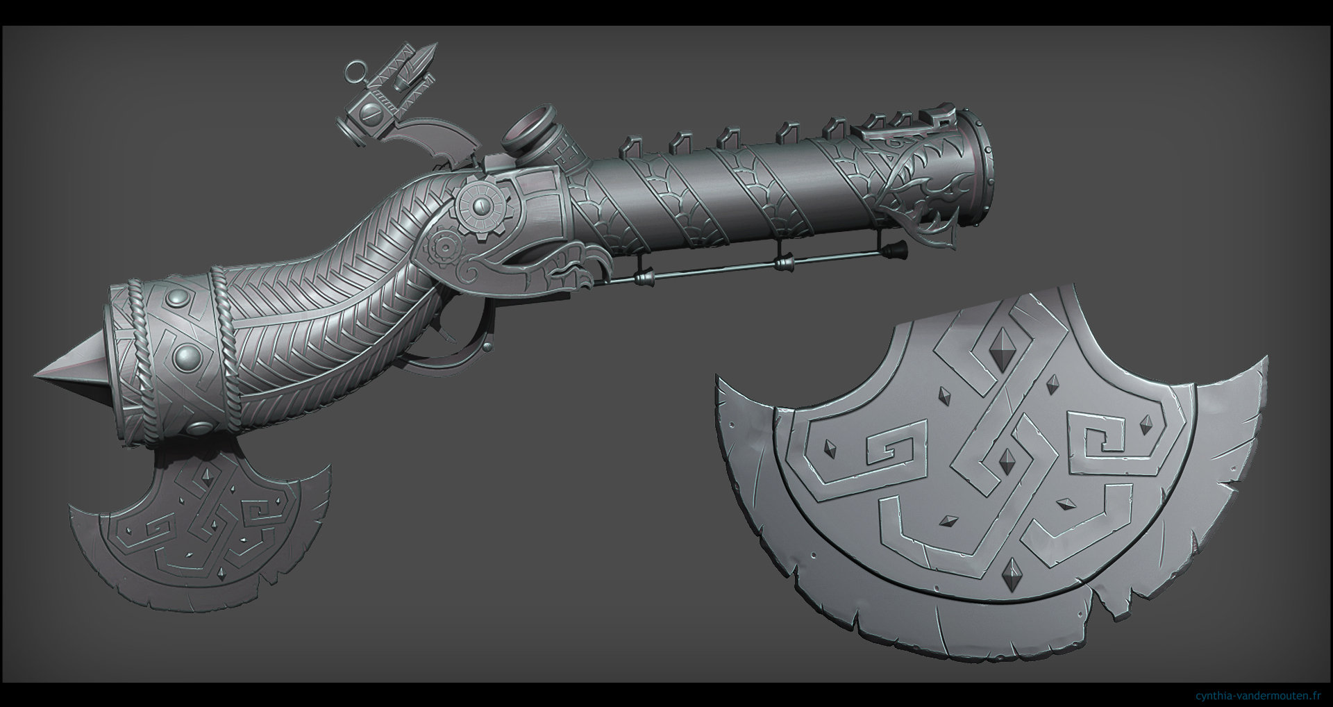 ArtStation - warhammer weapon