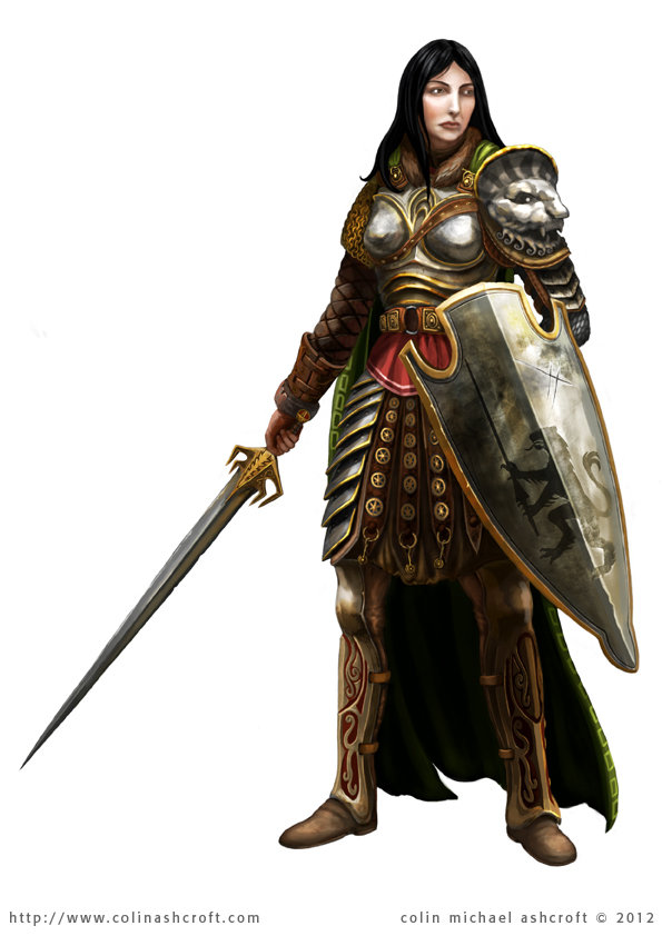 ArtStation - Female Knight RPG Character.