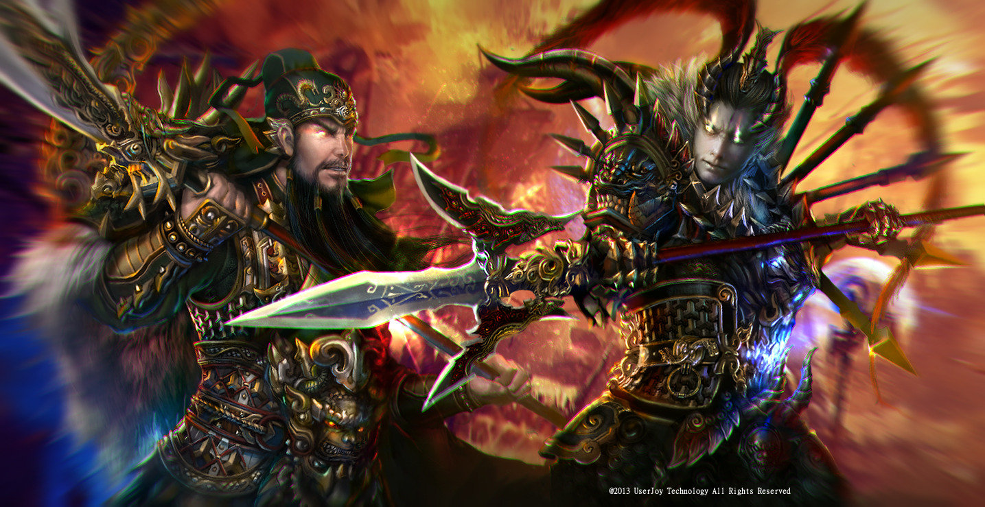 ArtStation - Three Kingdoms Lu Bu Vs Three Brother