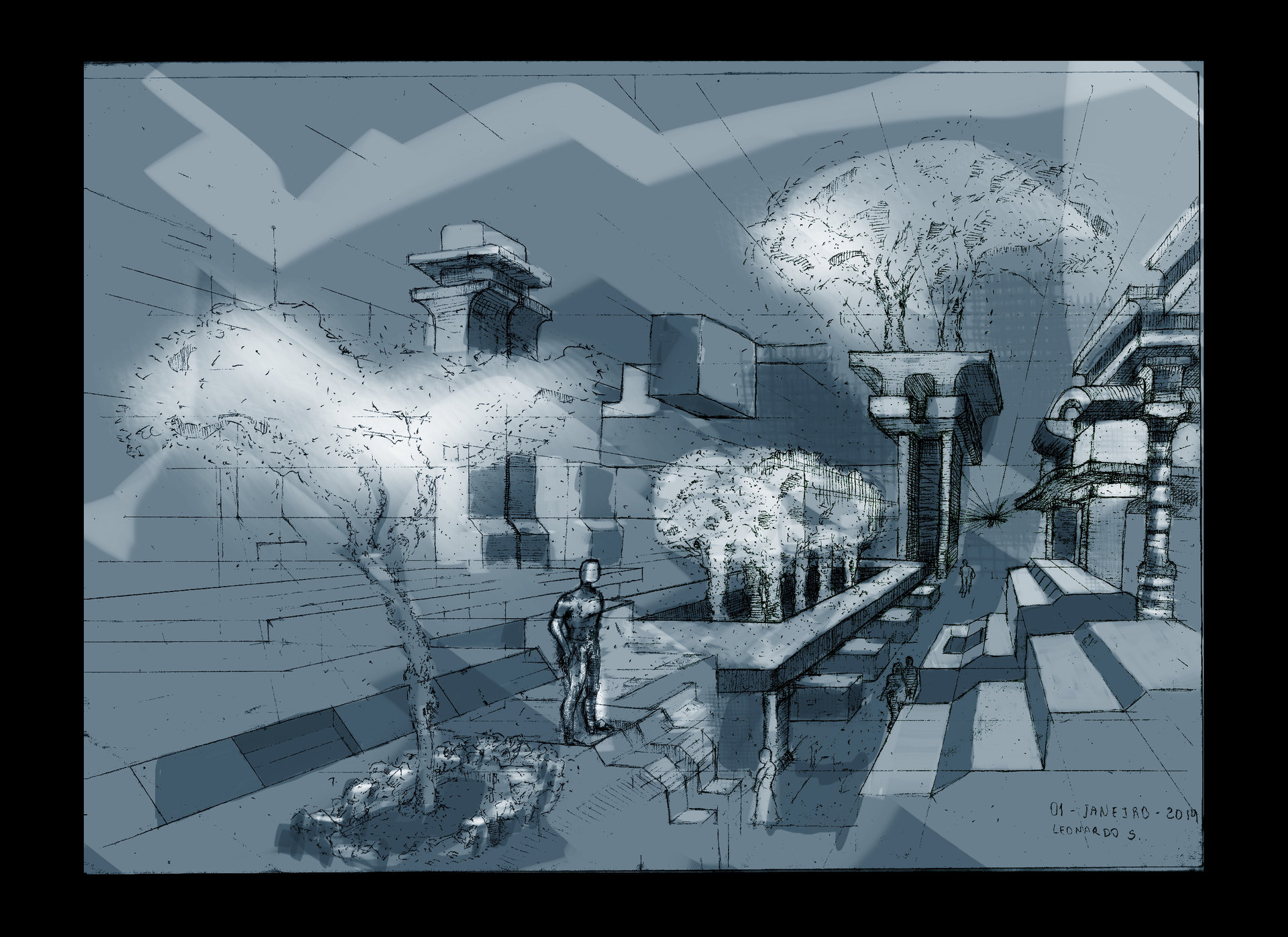 ArtStation - Vanishing point perspective