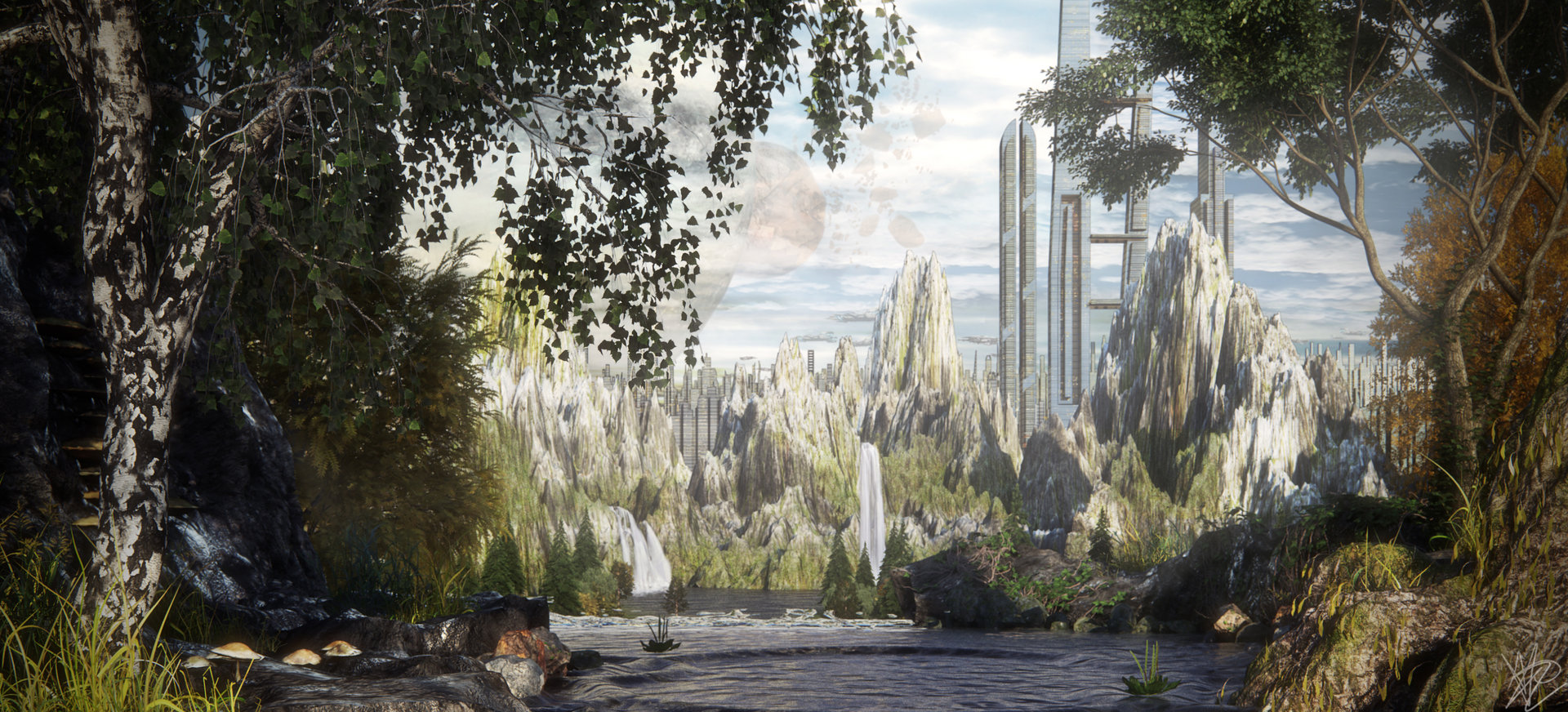 ArtStation - Sci-fi Landscape