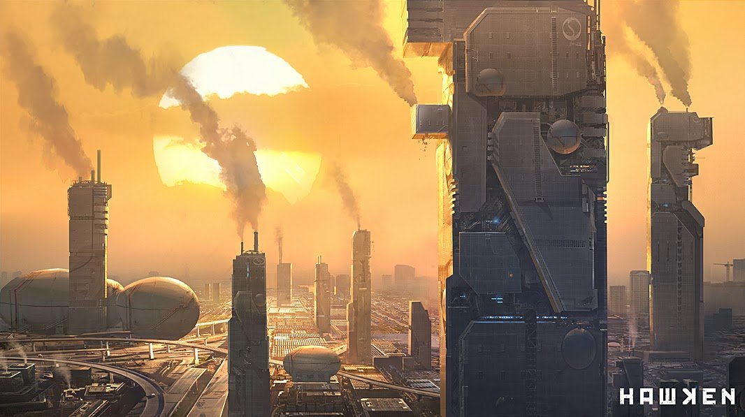 ArtStation - Hawken: Scene prosk city