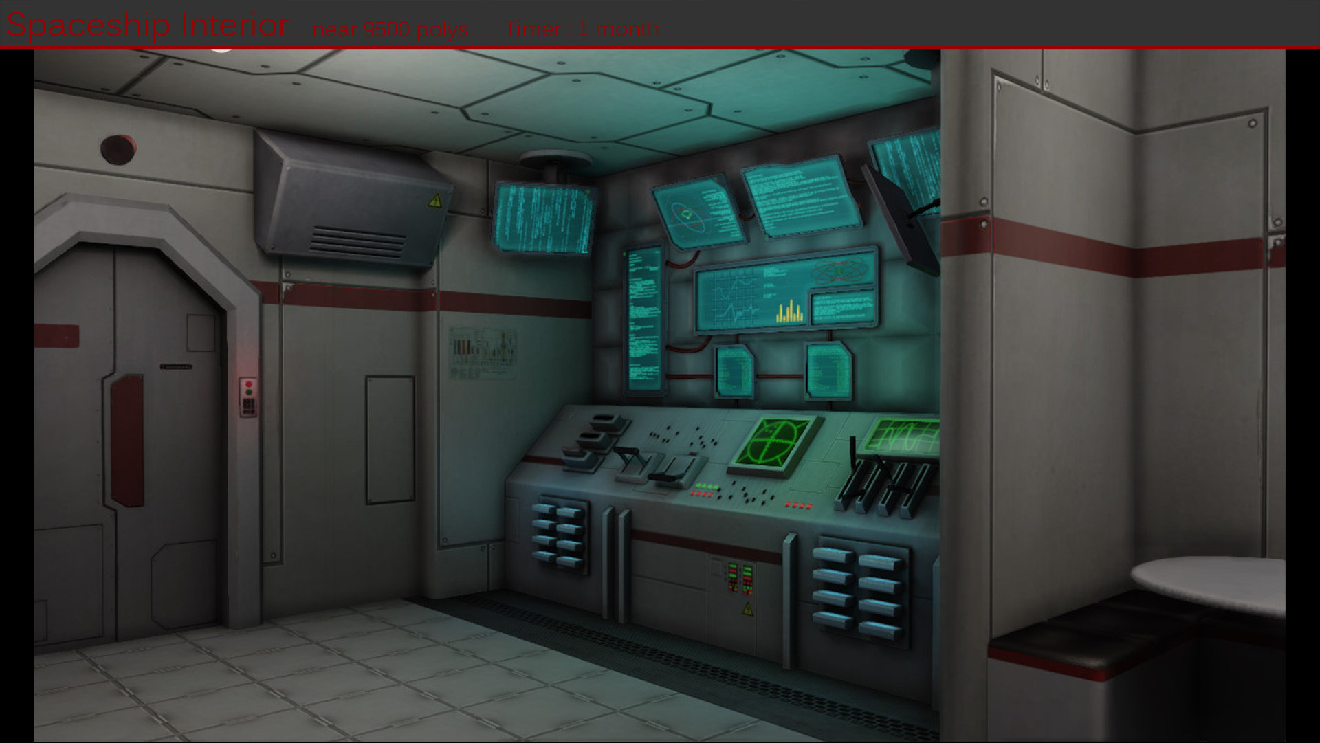 Retro Spaceship Interior