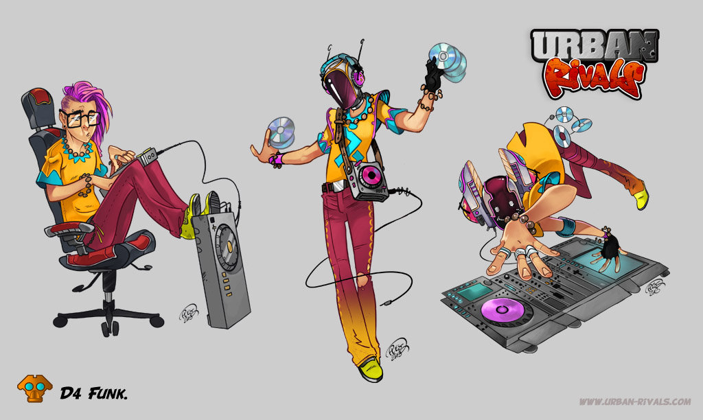 ArtStation - Urban rivals D4, pierre Leissler AKA Ples