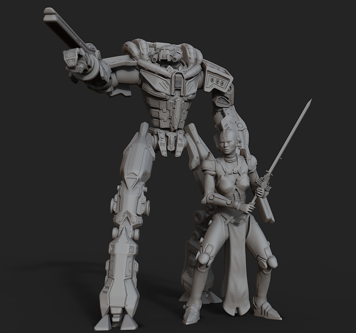 ArtStation - adu with guardian