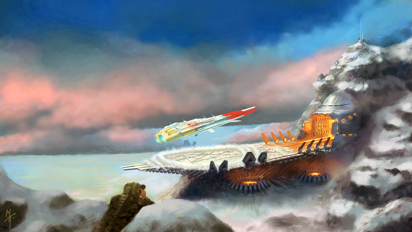 ArtStation - Landing at SRB-14N