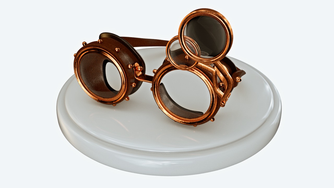 ArtStation - steampunk glasses