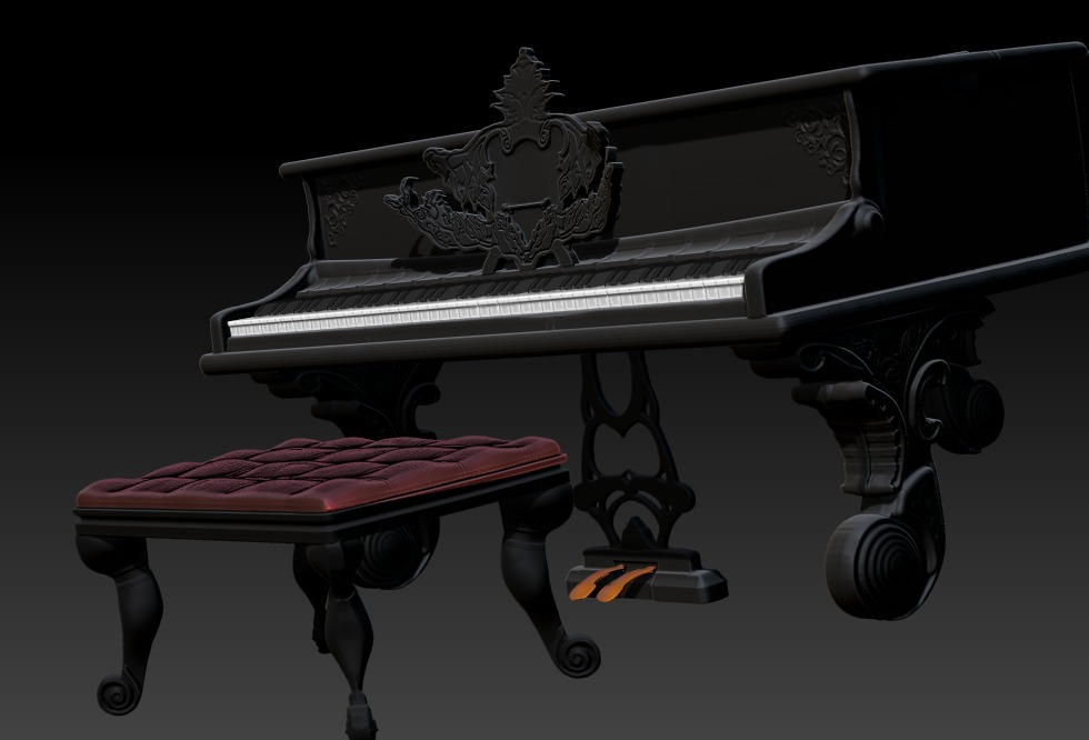 ArtStation - Grand Piano