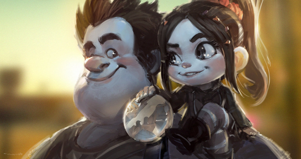 ArtStation - Wreck it Ralph fan art - Venelope and Ralph, Ben Lo
